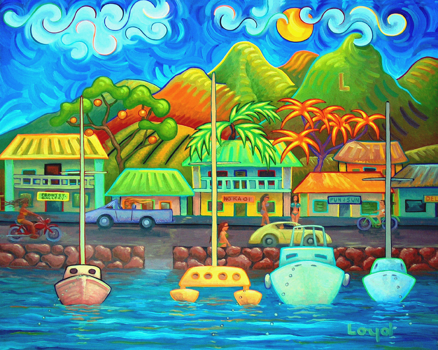 Lahaina Town – Art By Loyd
